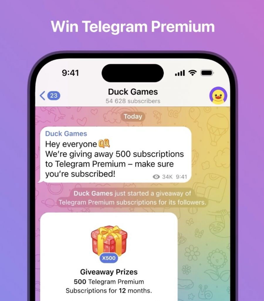 Telegram Giveaways: Prizes in Channels and a Free Subscription to ...