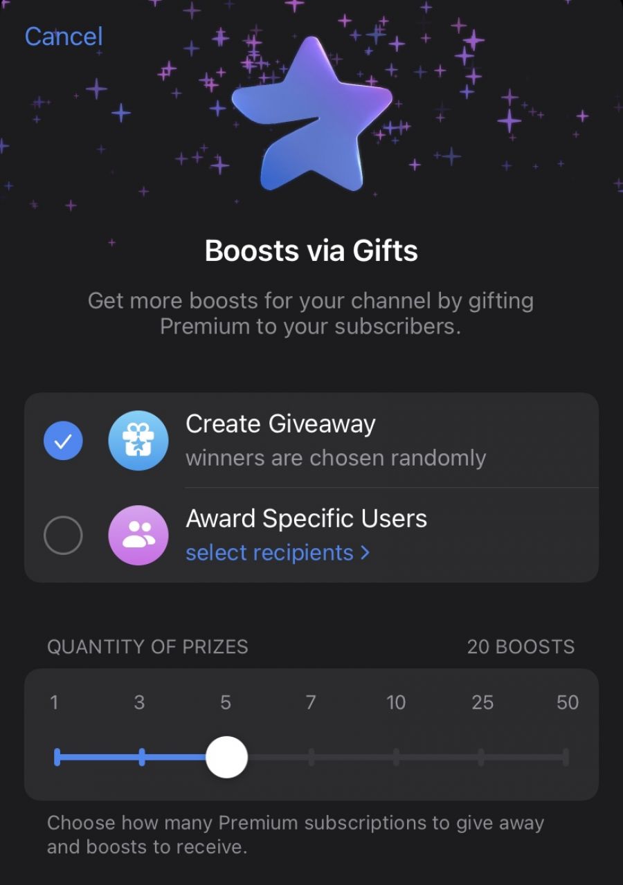 Telegram Giveaways: Prizes in Channels and a Free Subscription to ...